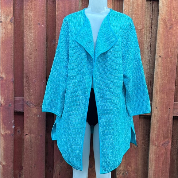 St. John | Sweaters | St John Turquoise Womens Cardigan Size Xl | Poshmark